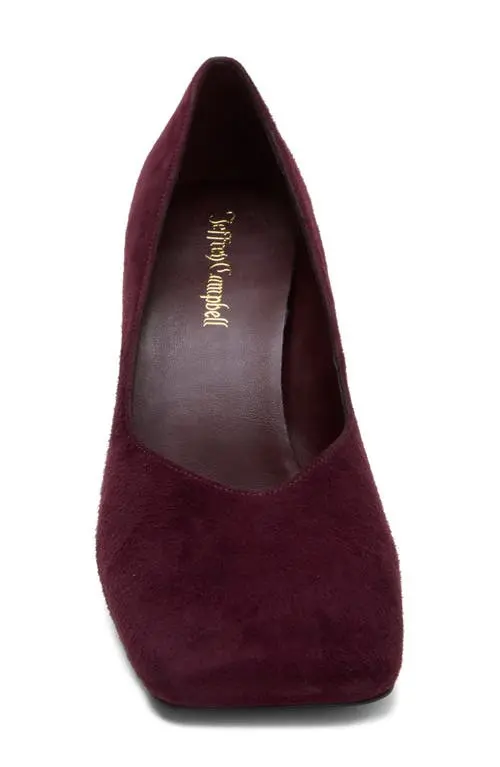 Jeffrey Campbell Cloche Pump - Wine Suede