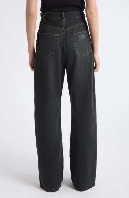MAISON MARGIELA Wide Leg High Waist Jeans