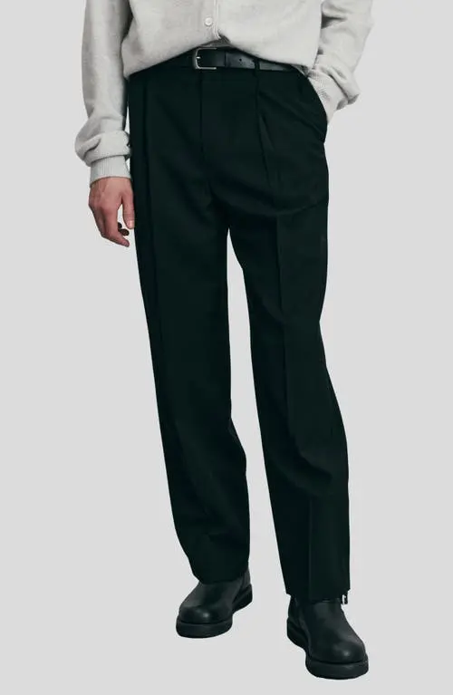 DUNST Pleated Semi Wide Slacks