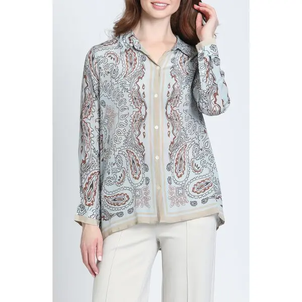 APNY Print Roll-tab Sleeve Shirt