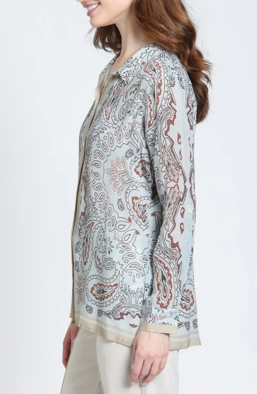 APNY Print Roll-tab Sleeve Shirt