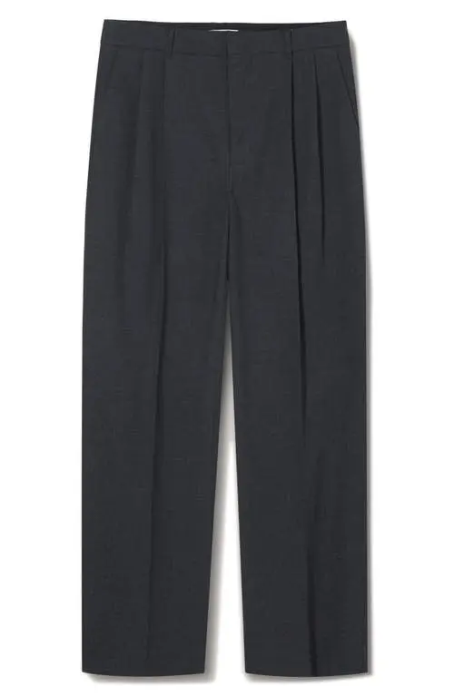 DUNST Double Pleated Wide Leg Slacks