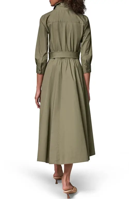 Donna Karan New York Poplin Tie Front Shirtdress