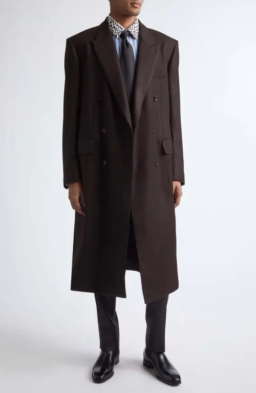 TOM FORD Soft Wool Double Breasted Overcoat
