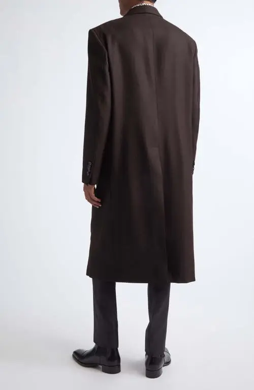 TOM FORD Soft Wool Double Breasted Overcoat