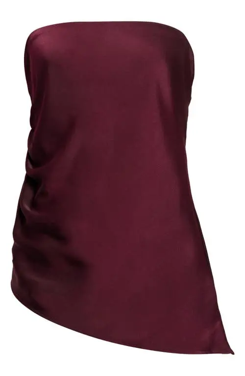 WAYF Vienna Strapless Top - Raisin