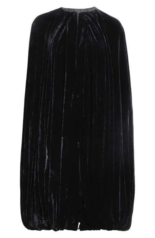 Rick Owens Temple Velvet Bubble Dress - Black