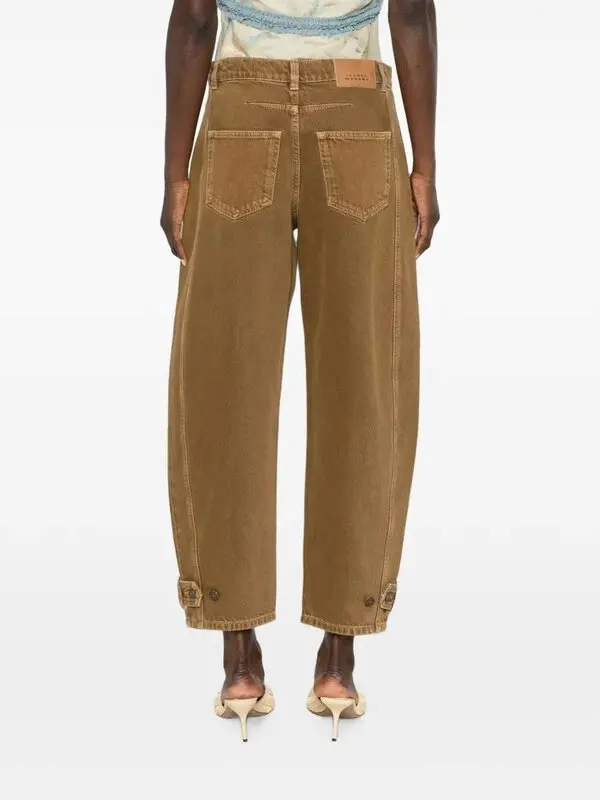 Isabel Marant Étoile Marant Leja Tapered Jeans With Exposed Stitching