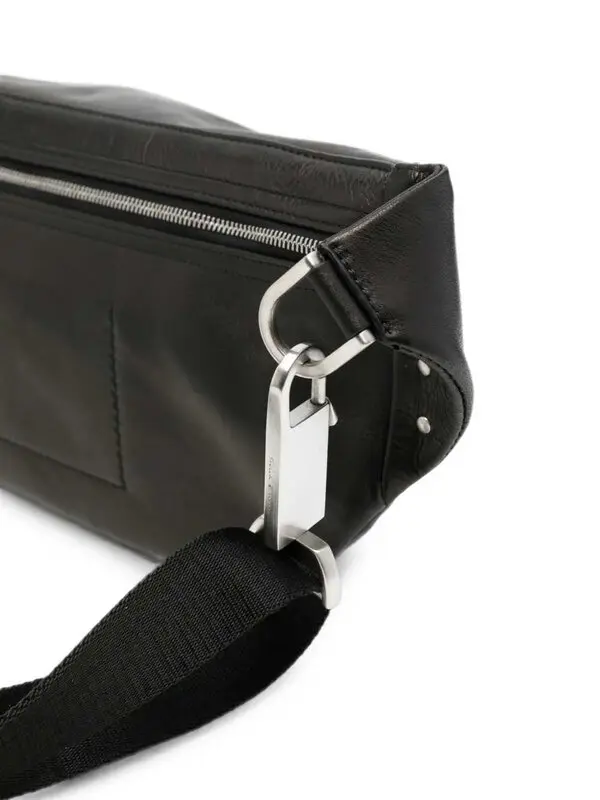 Rick Owens Leather Belt Bag - Black