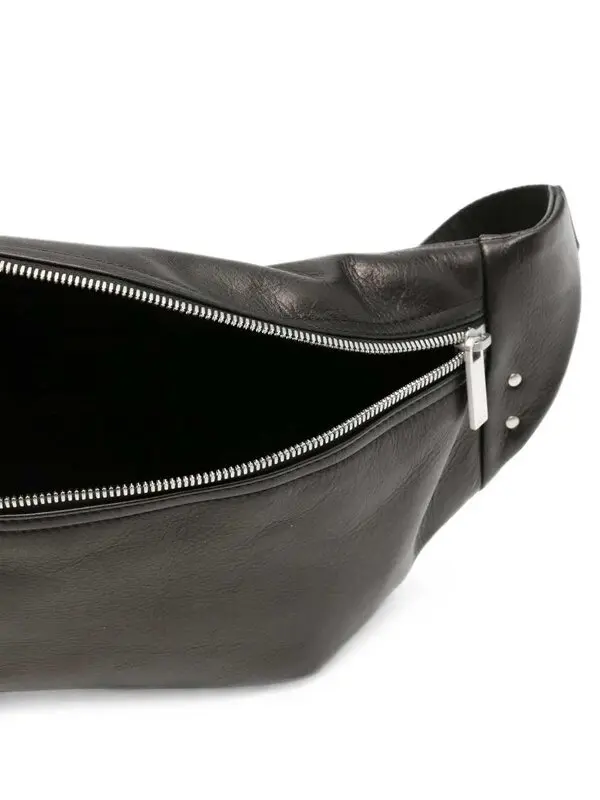 Rick Owens Leather Belt Bag - Black