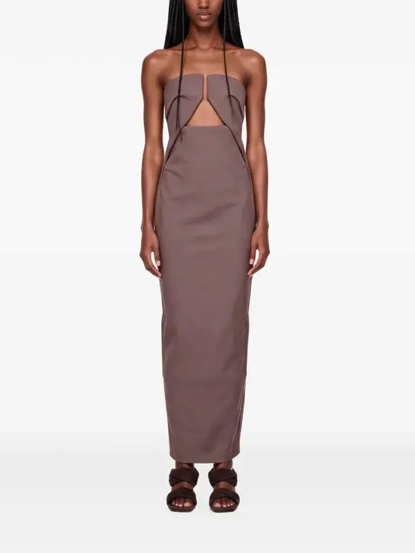 Rick Owens Strapless Maxi Dress With Cut-outs - Multicolor