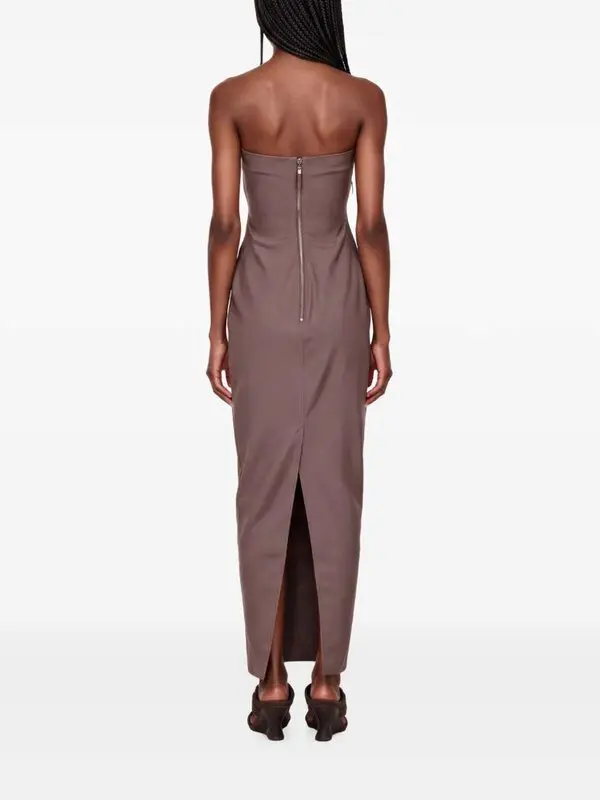 Rick Owens Strapless Maxi Dress With Cut-outs - Multicolor