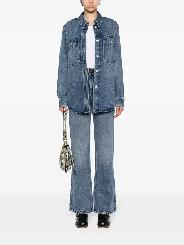 Isabel Marant Étoile Marant Belvira Flared High-waisted Jeans