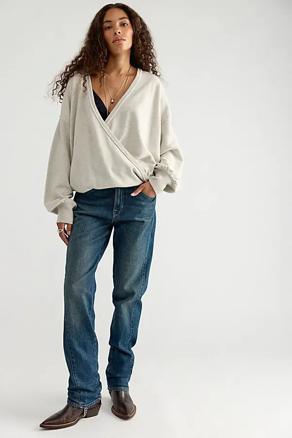 Free People Nessa V-neck Pullover