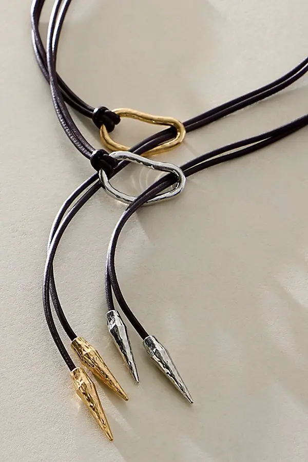 Free People Lillith Lariat Necklace - Silver