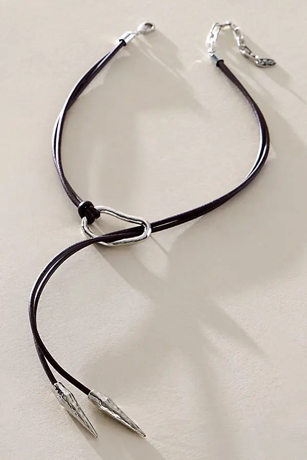 Free People Lillith Lariat Necklace - Silver