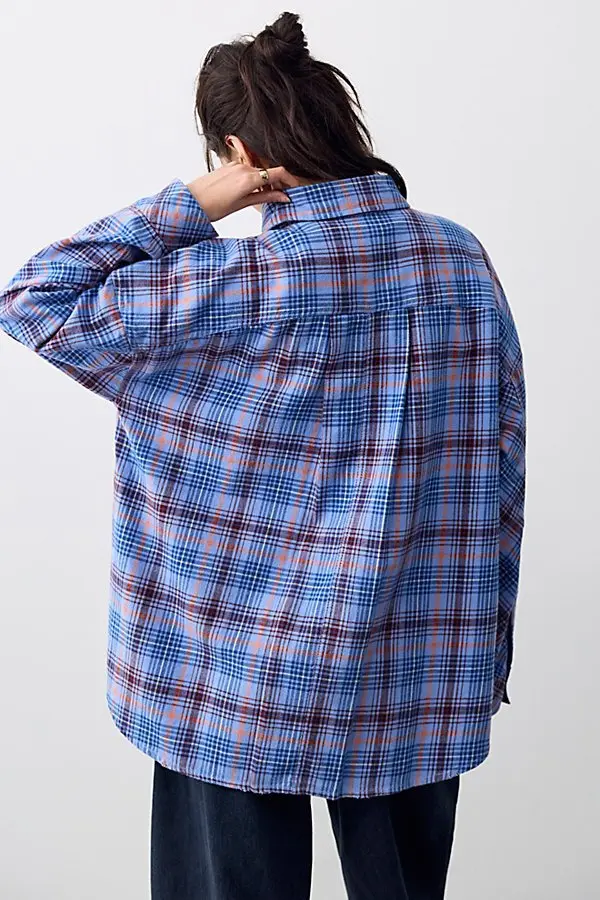 Free People We The Free Elisson Plaid Top