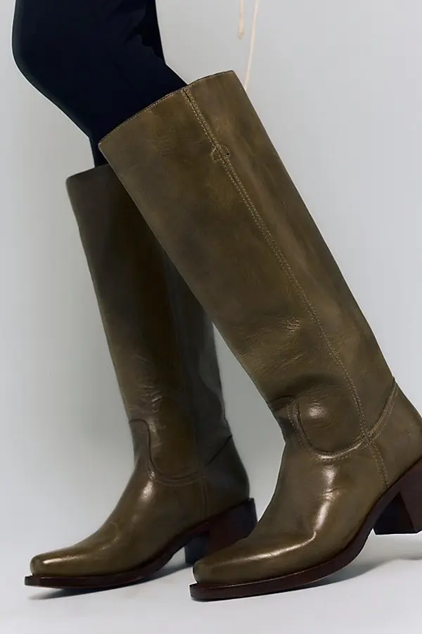 THE FRYE COMPANY Mustang 15l Boots - Olive