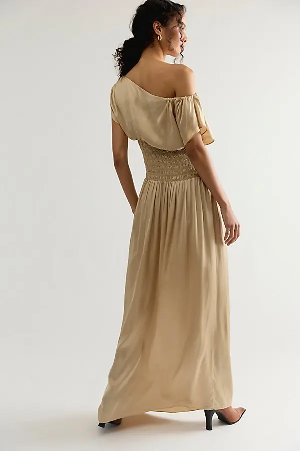 Shona Joy Agnes Shirred Maxi Dress