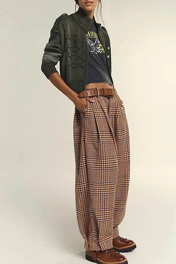 Free People Nine Lives Patterned Trousers