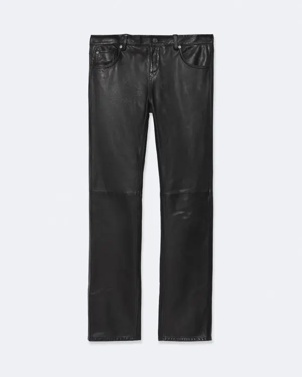 ALLSAINTS Riella Leather Bootcut Pants