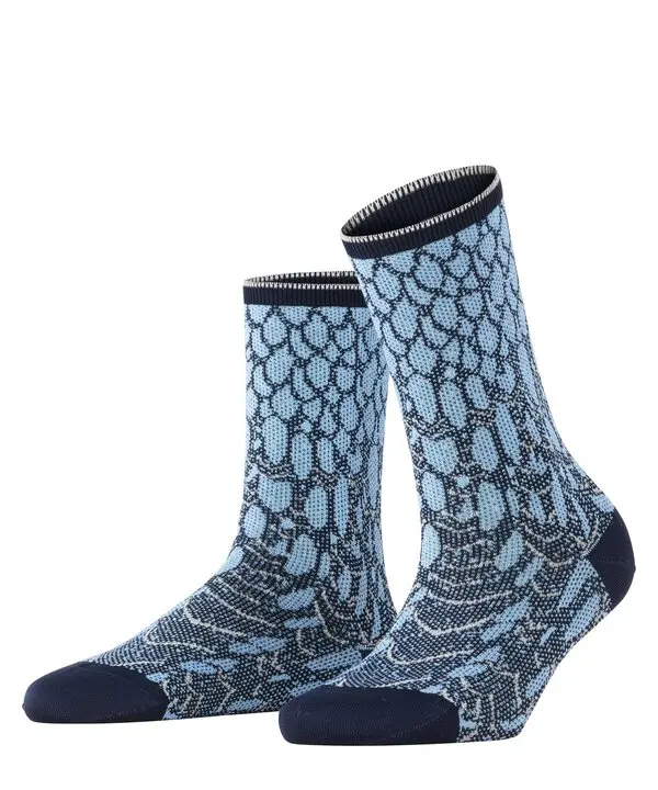 Falke Owl Rhapsody Socks - Blue