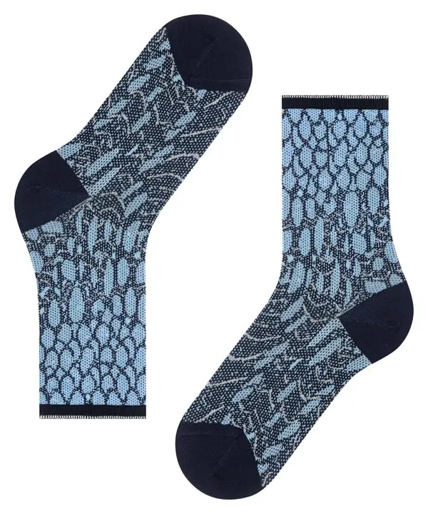 Falke Owl Rhapsody Socks - Blue