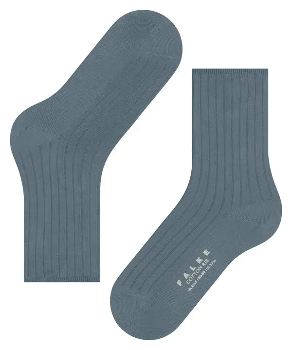 Falke Cotton Rib Socks - Blue