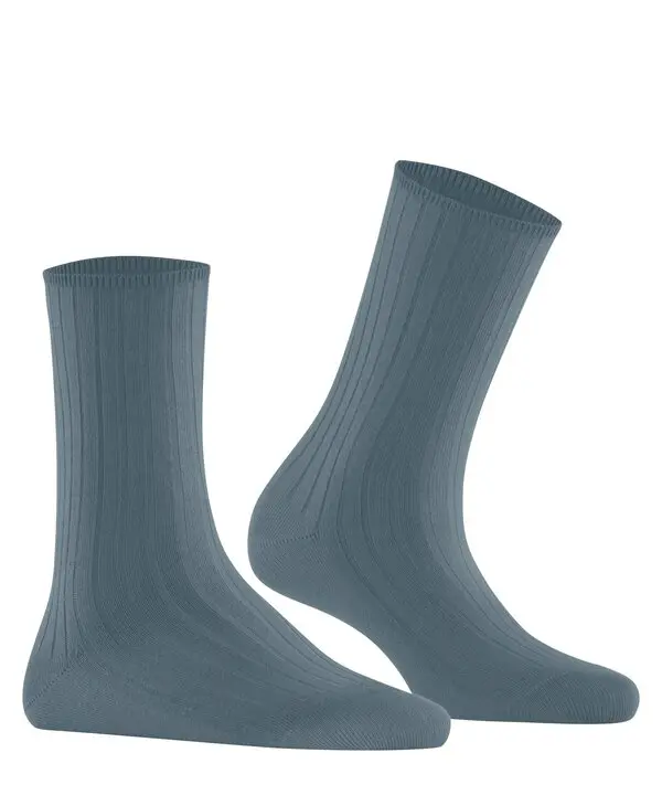 Falke Cotton Rib Socks - Blue