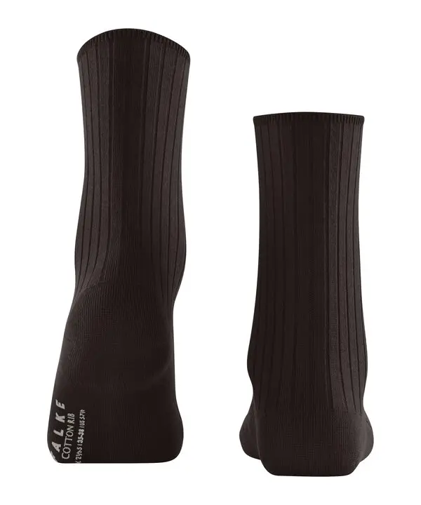 Falke Cotton Rib Socks - Brown