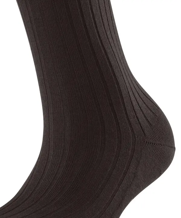 Falke Cotton Rib Socks - Brown
