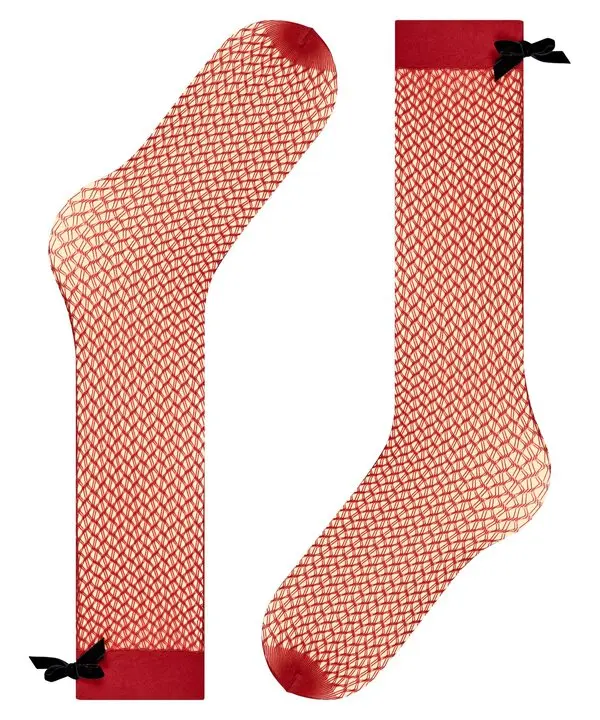 Falke Miss Ribbon Knee High Socks - Red
