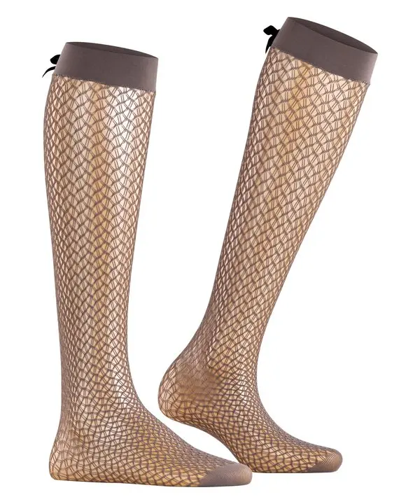 Falke Miss Ribbon Knee High Socks - Grey