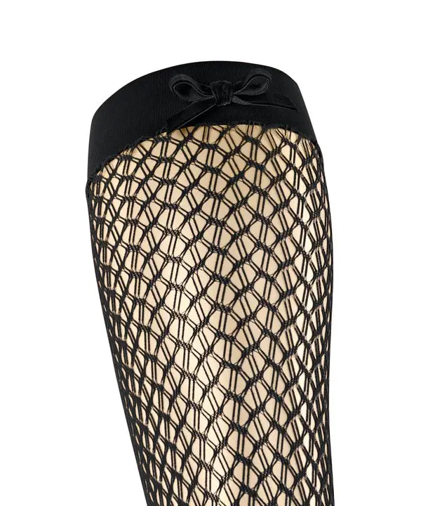 Falke Miss Ribbon Knee High Socks - Black