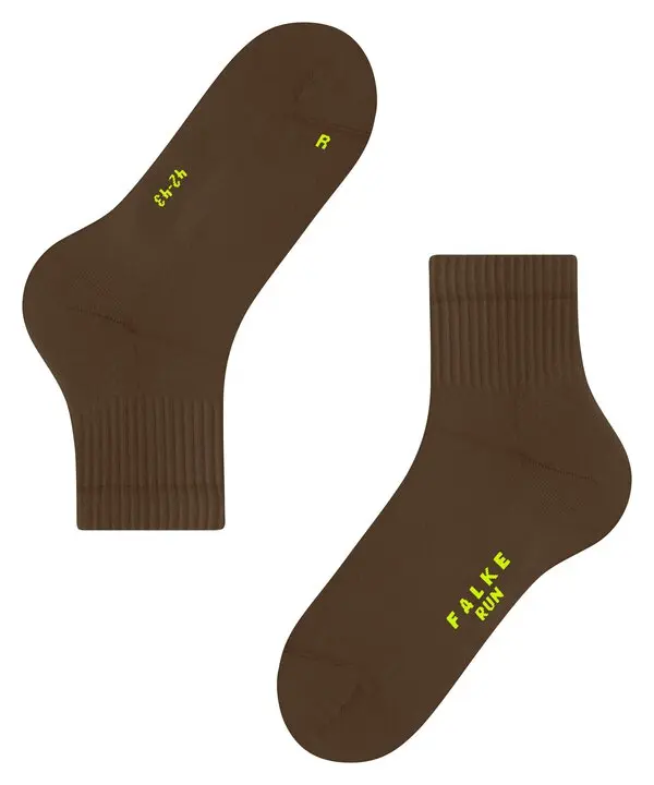 Falke Run Rib Short Socks - Brown