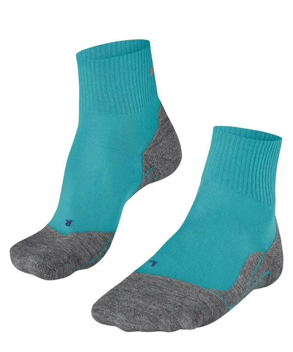 Falke Tk5 Wander Cool Short Trekking Short Socks - Blue