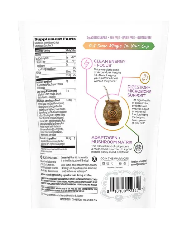 SUNWARRIOR Energy Powder Drink Mix