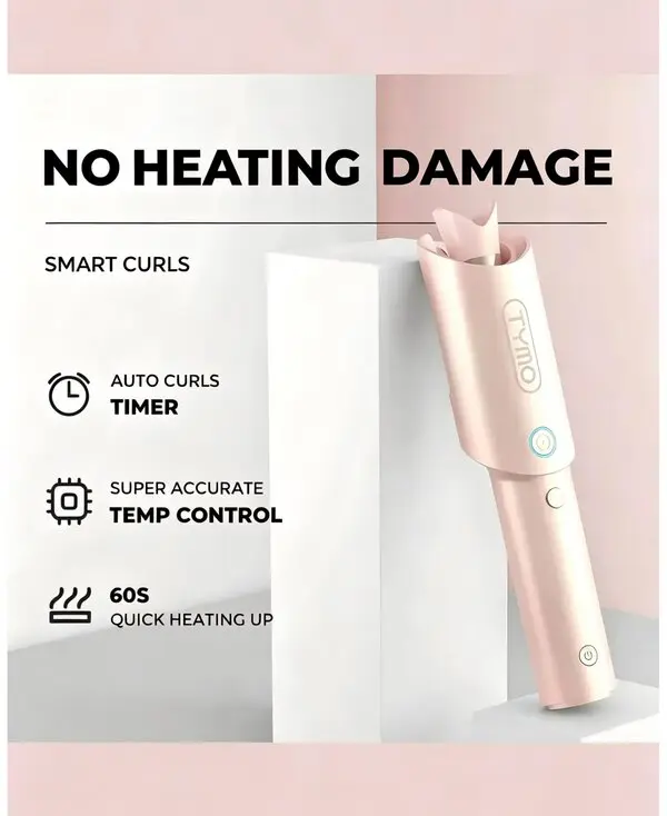 TYMO BEAUTY Curlgo Cordless Auto Curling Iron