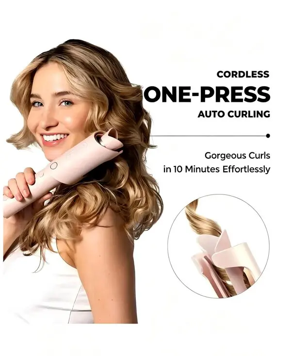 TYMO BEAUTY Curlgo Cordless Auto Curling Iron