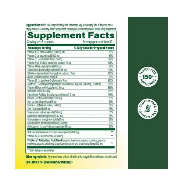 MEGAFOOD Baby And Me 2 Prenatal Multivitamin And Dha