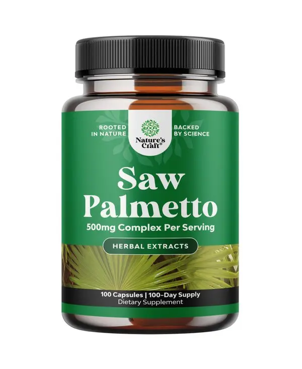 NATURE'S CRAFT Saw Palmetto Extract Herbal Supplement - No Color