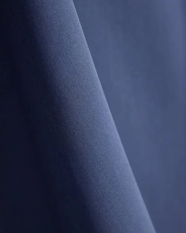 Giorgio Armani Shirt Cashmere Regular Fit Silk Triple Georgette - Blue