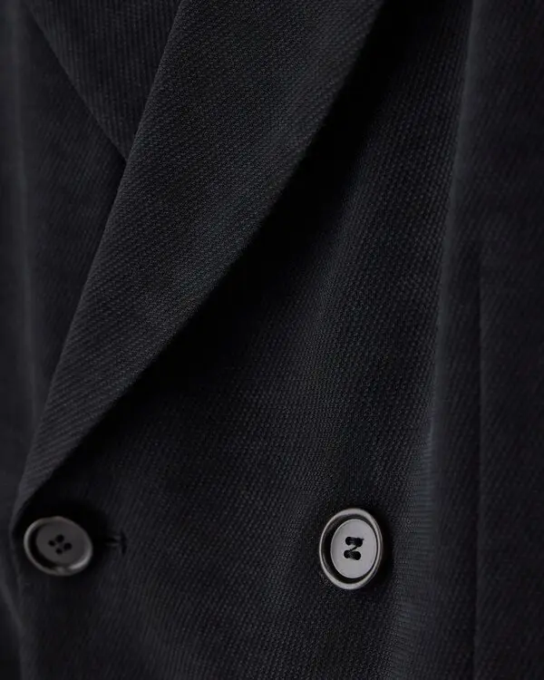 Giorgio Armani Double-breasted Jacket In Cupro With A Wavy Bleached Finish