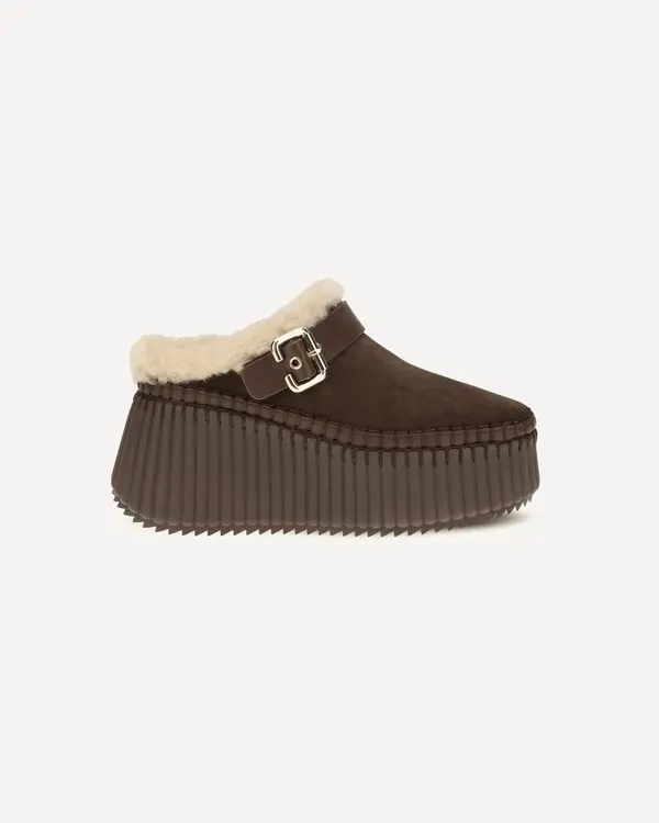 Chloé Nama Wedge Mules