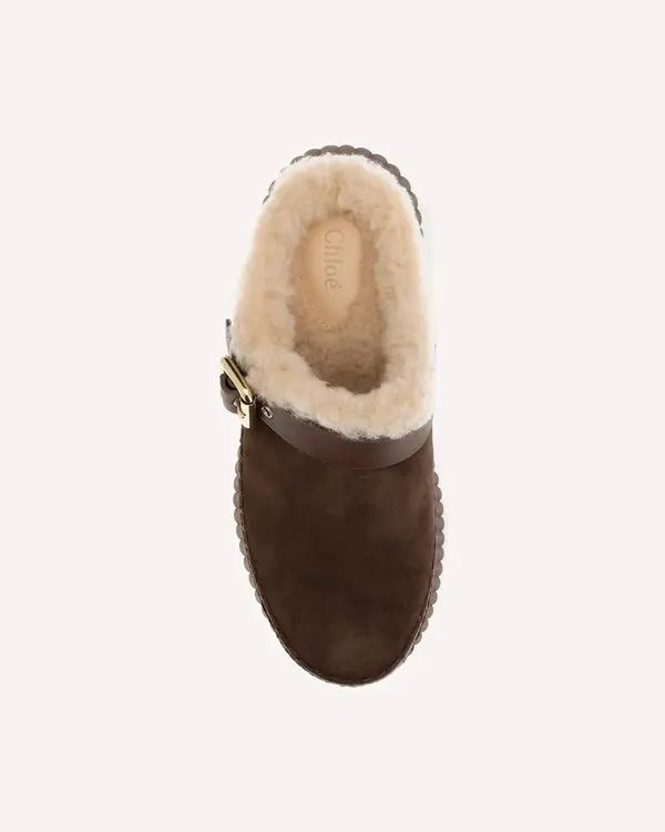 Chloé Nama Wedge Mules