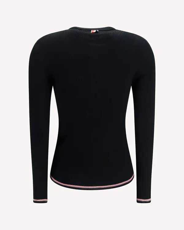 Thom Browne Ribbed Merino Wool Cardigan