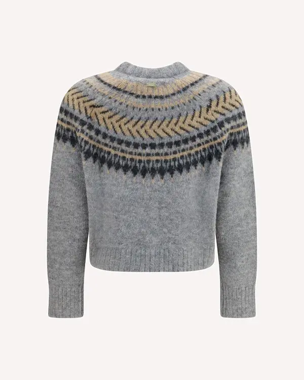 Barbour Annette Fair Isle Crewneck Juper Feale