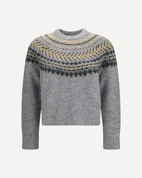 Barbour Annette Fair Isle Crewneck Juper Feale