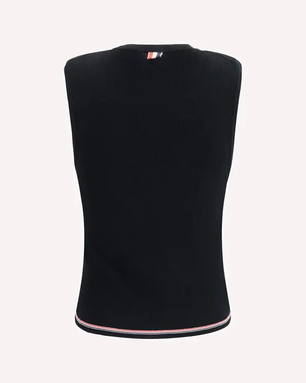 Thom Browne Rwb Merino Wool Top