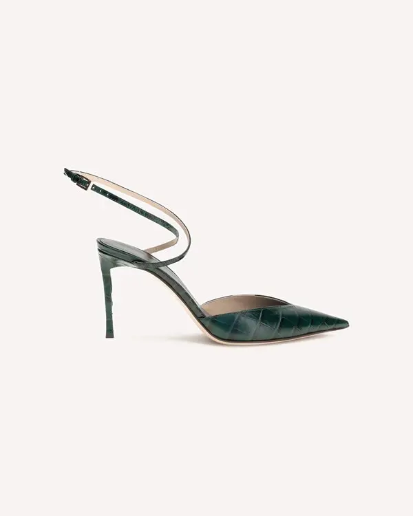 TOM FORD Crocodile-print Leather Pumps
